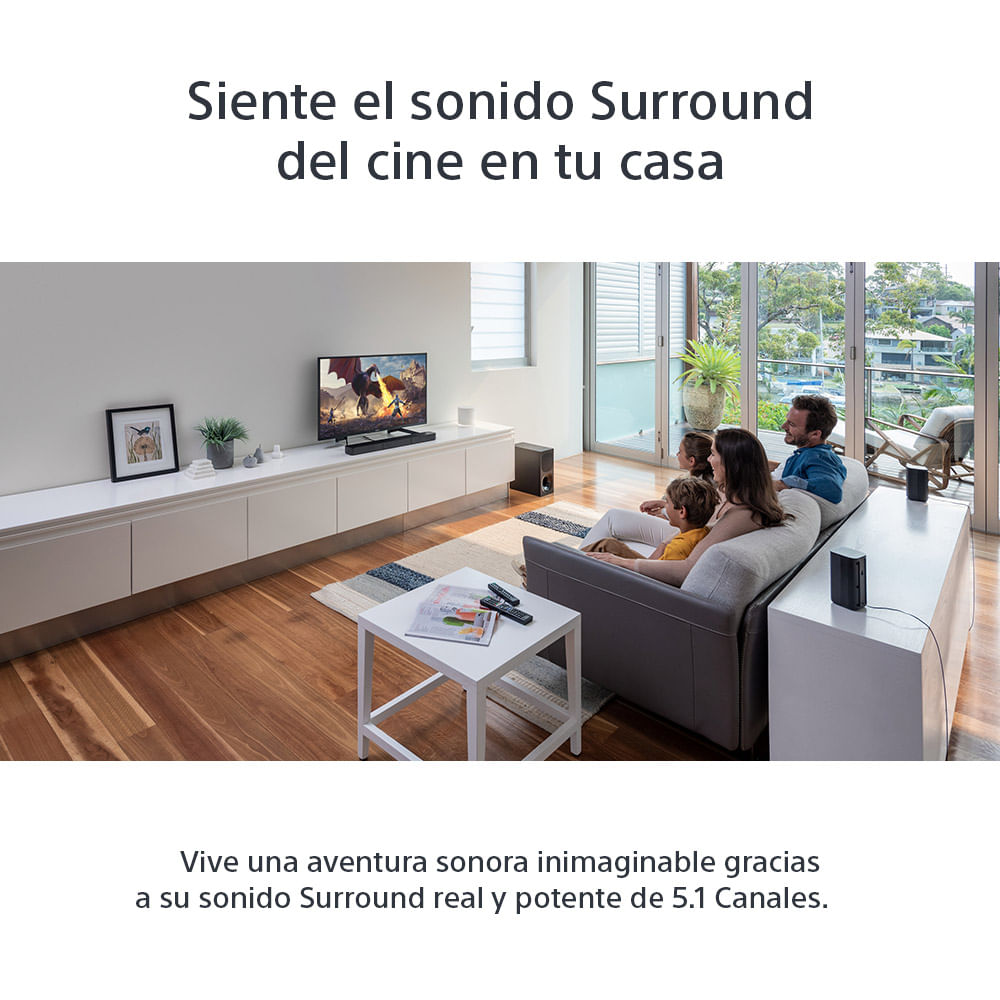 Sistema de teatro en casa de 5.1 canales con barra de sonido | HT-S20R ...